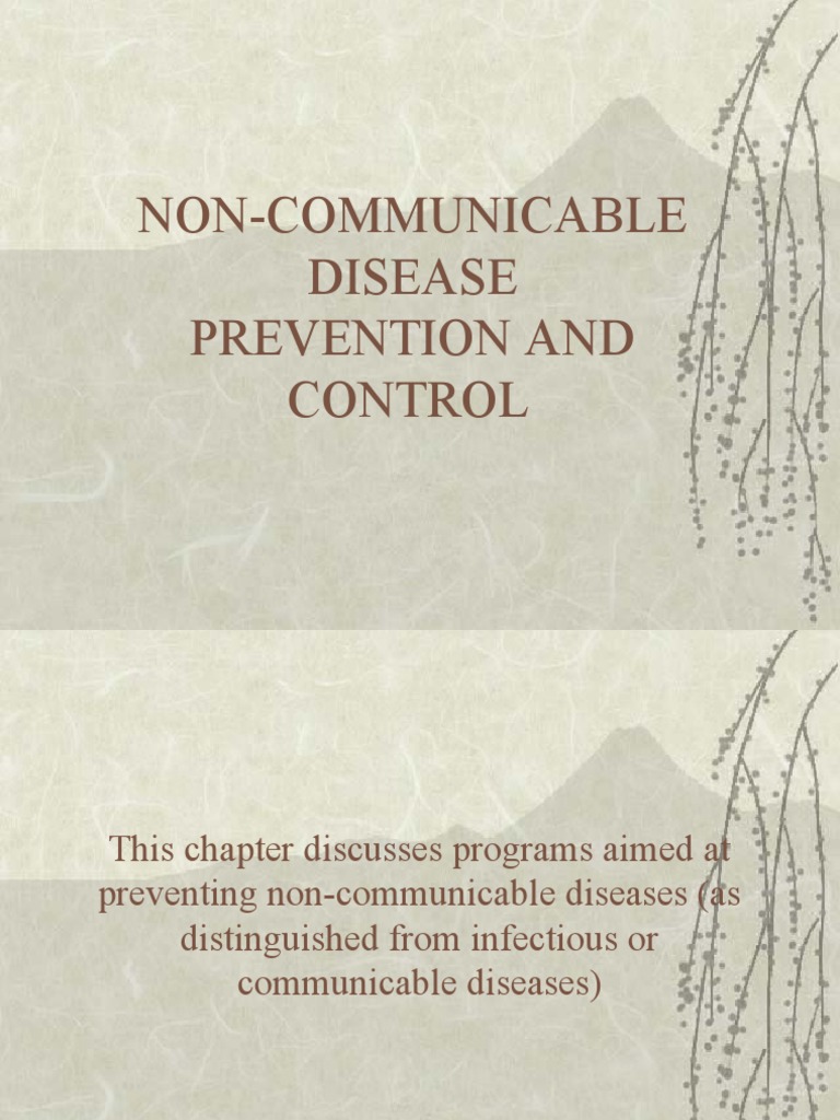 Non Communicable Disease | PDF | Non Communicable Disease | Preventive ...