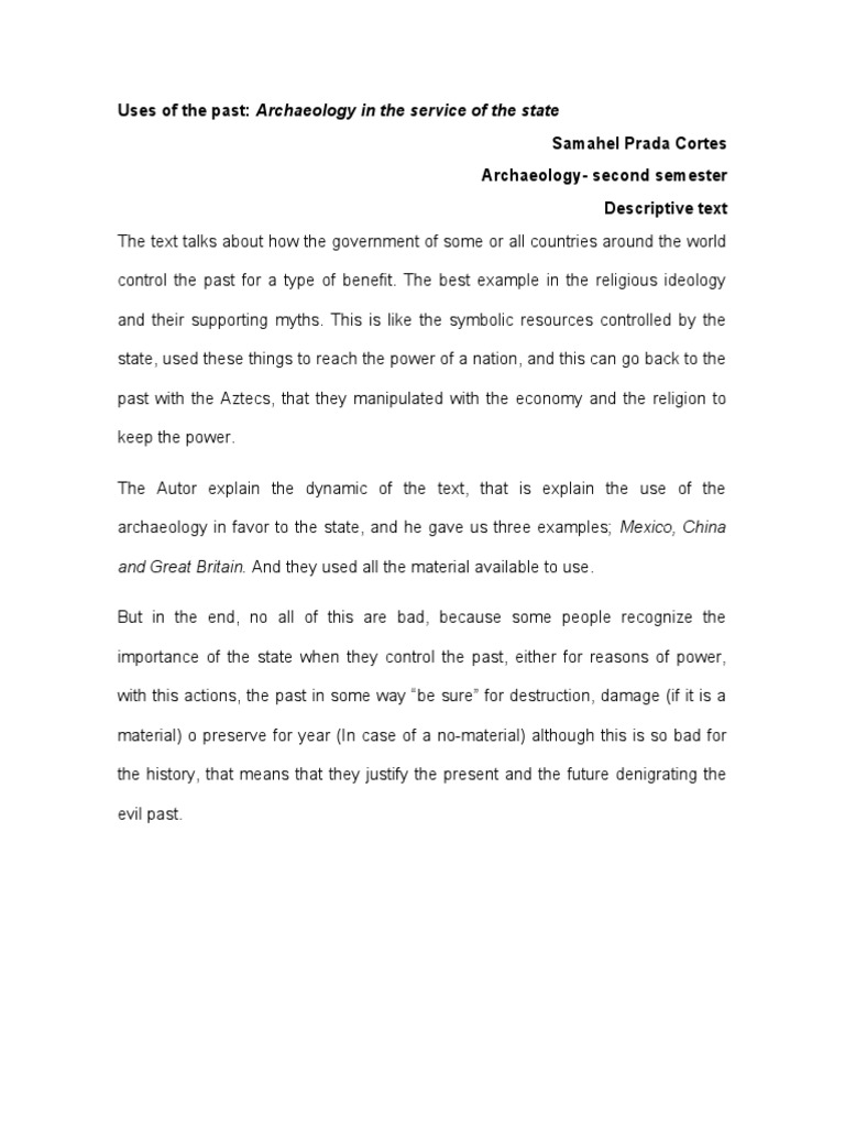 Uses of The Past | PDF | Social Science | History
