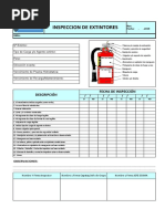 Formato Inspeccion de Extintores | PDF