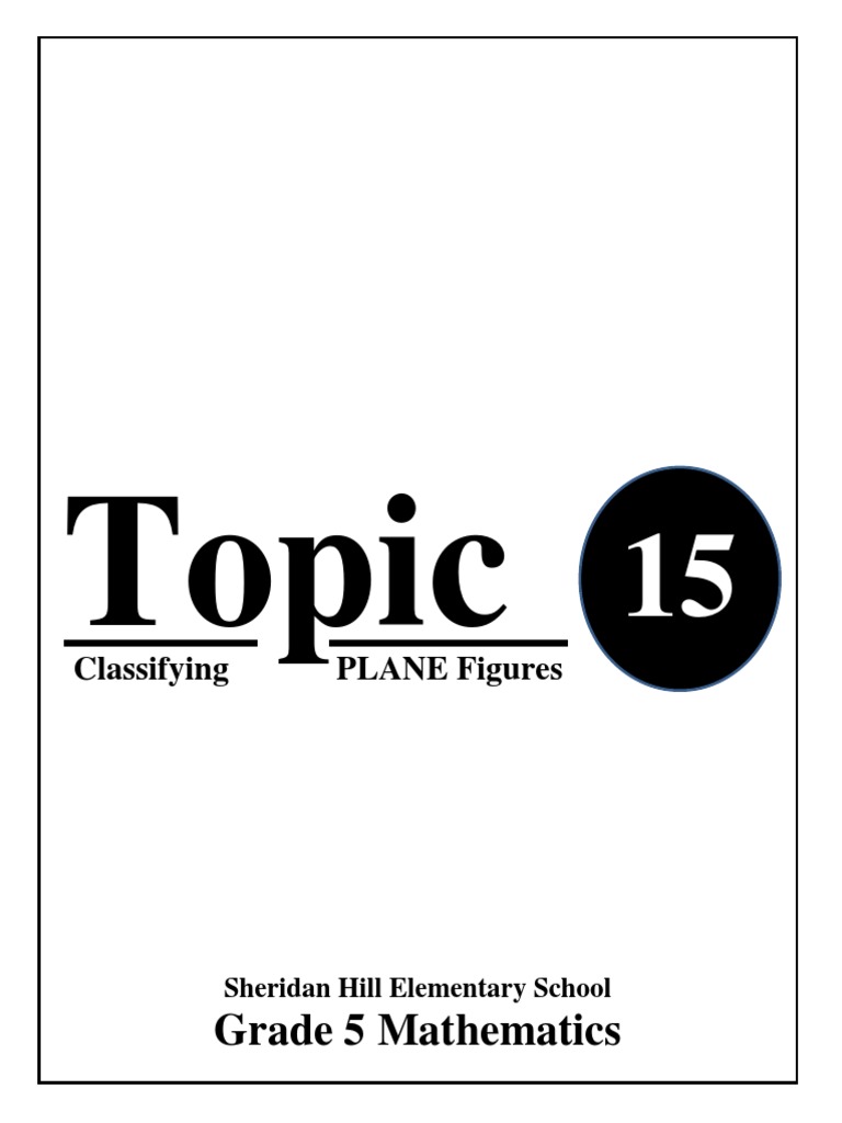 Topic: Grade 5 Mathematics | PDF | Rectangle | Triangle