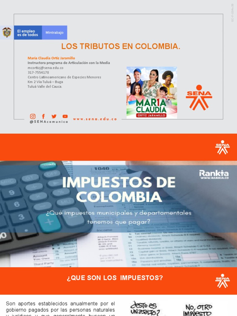Los Tributos en Colombia | PDF | Impuestos | Impuesto sobre la renta