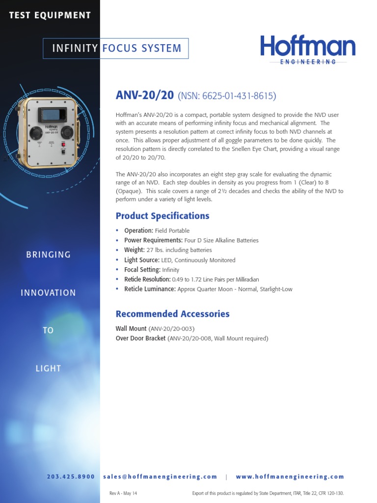 ANV-20-20 - Data - Sheet | PDF