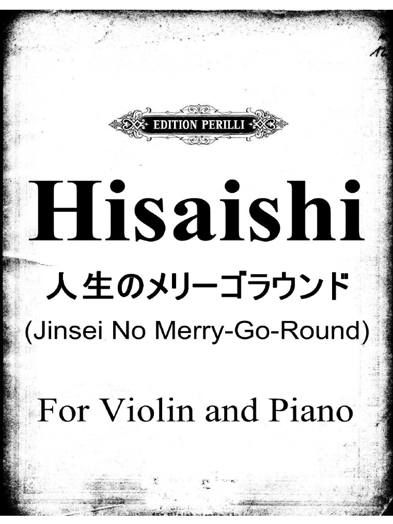 Jinsei No Merry Go Round | PDF | Tempo | Notation