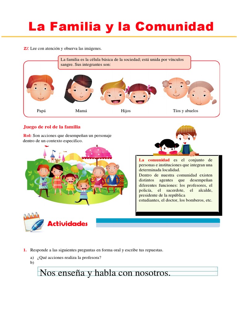 La Familia y La Comunidad PDF | PDF