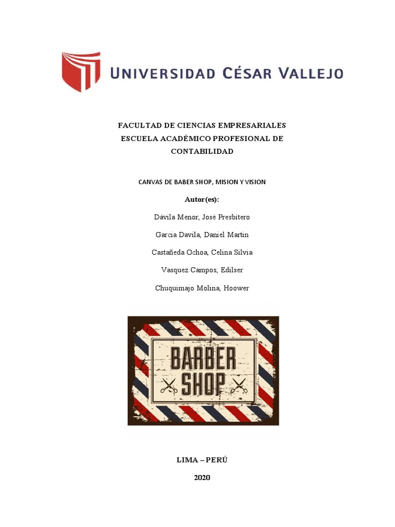Canvas Barber Shop | PDF | Business | Economias