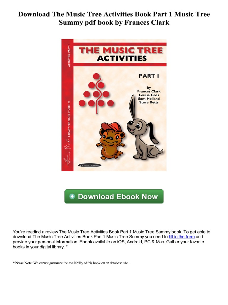 The Music Tree Activities Book Part 1 Music Tree Summy PDF Book by ...