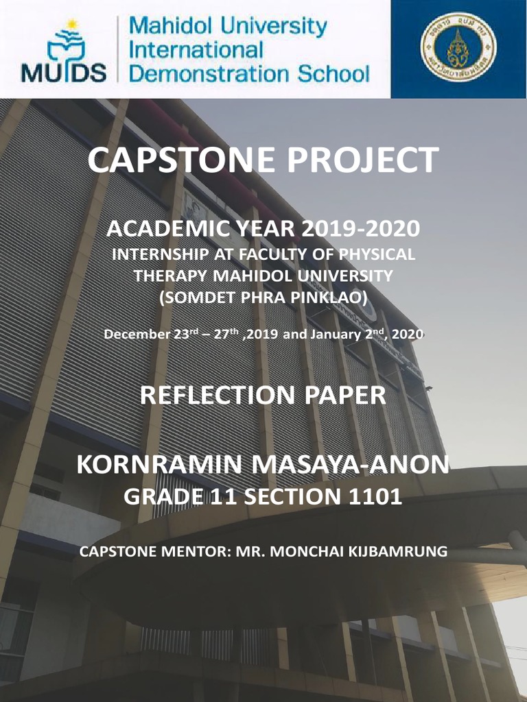 Reflection on Physical Therapy Internship | PDF | Physical Therapy ...