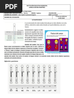 Notas Musicales en El Pentagrama y La Flauta Dulce | PDF