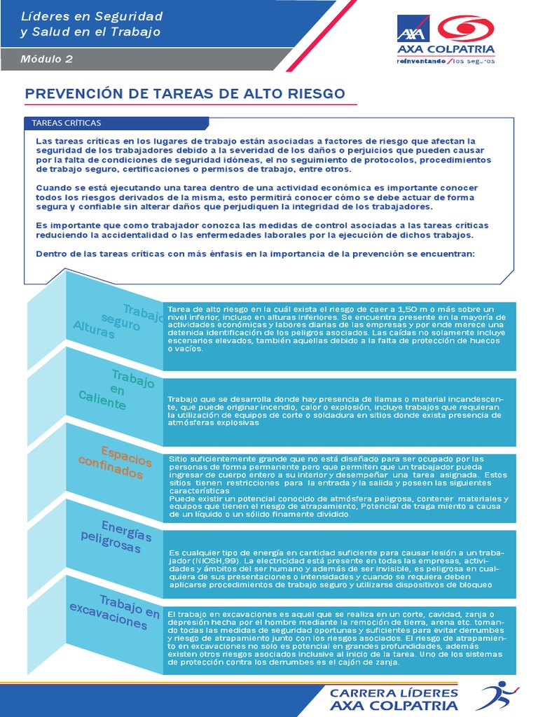 Prevencion en Tareas de Alto Riesgo | PDF | Riesgo | Labor