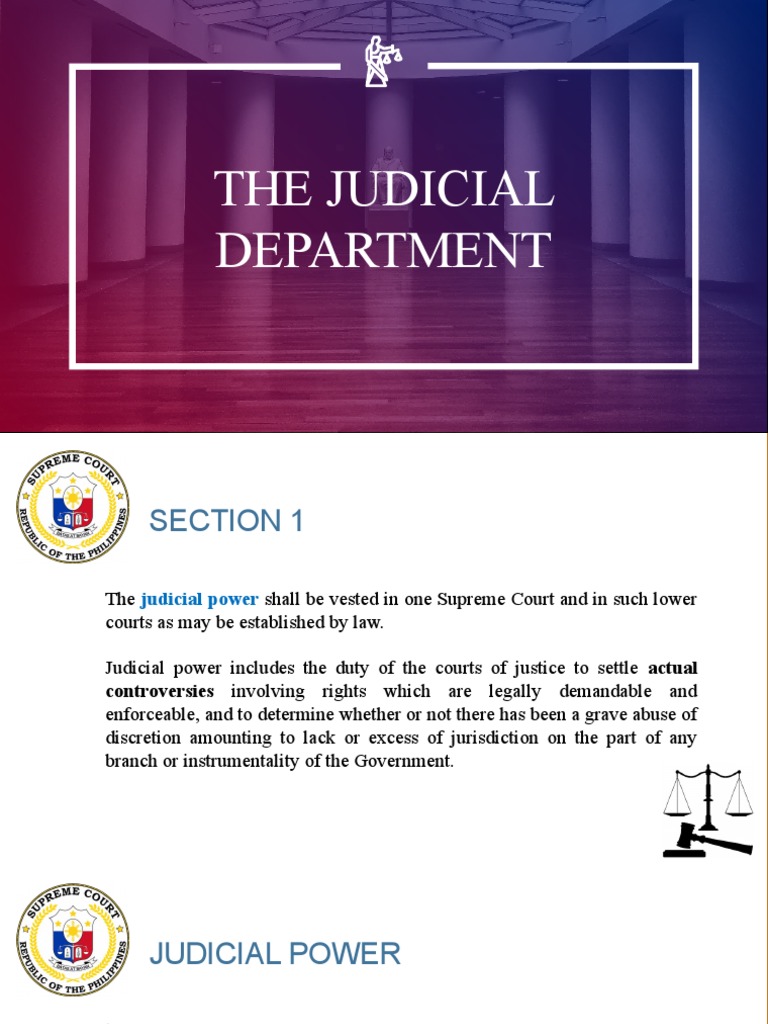 Judicial Dept Report | PDF | Judiciaries | Supreme Courts