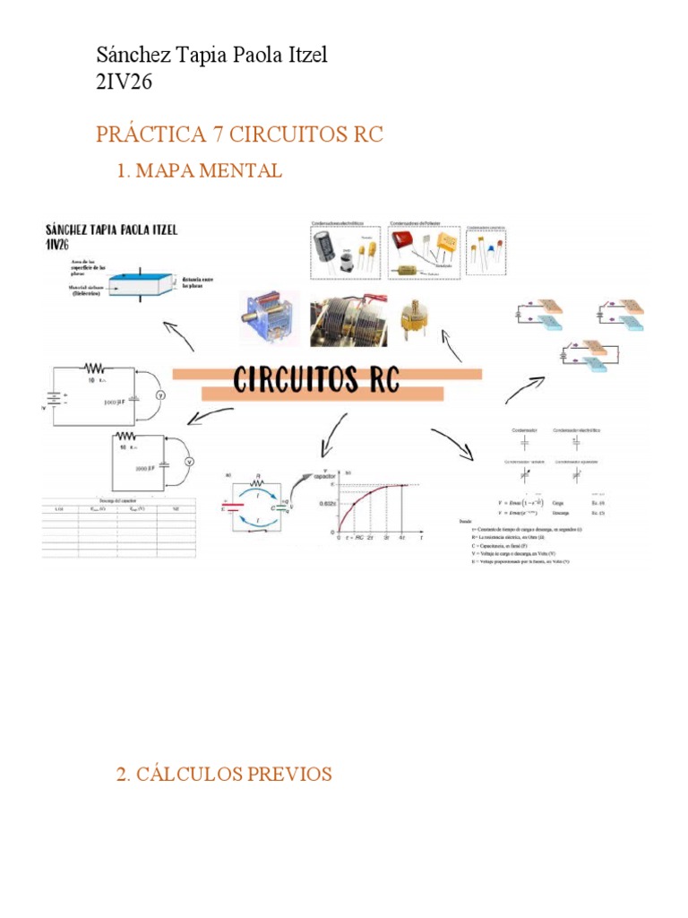Práctica 7 Circuitos RC | PDF