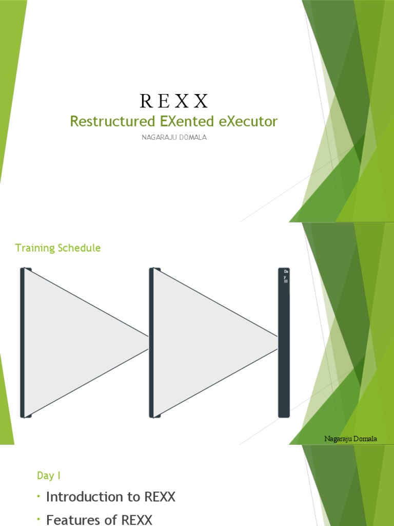 Rexx Ppt Day 1 Pdf Control Flow Variable Computer Science