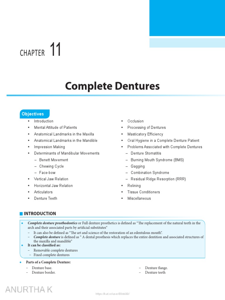 Complete Pdf Pdf Dentures Human Head And Neck