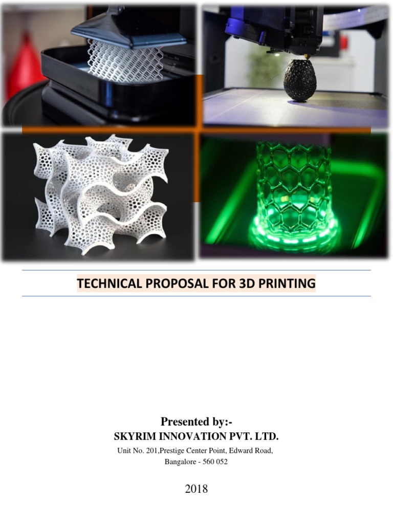Technical Proposal For 3D Printing: Presented By | Download Free PDF ...