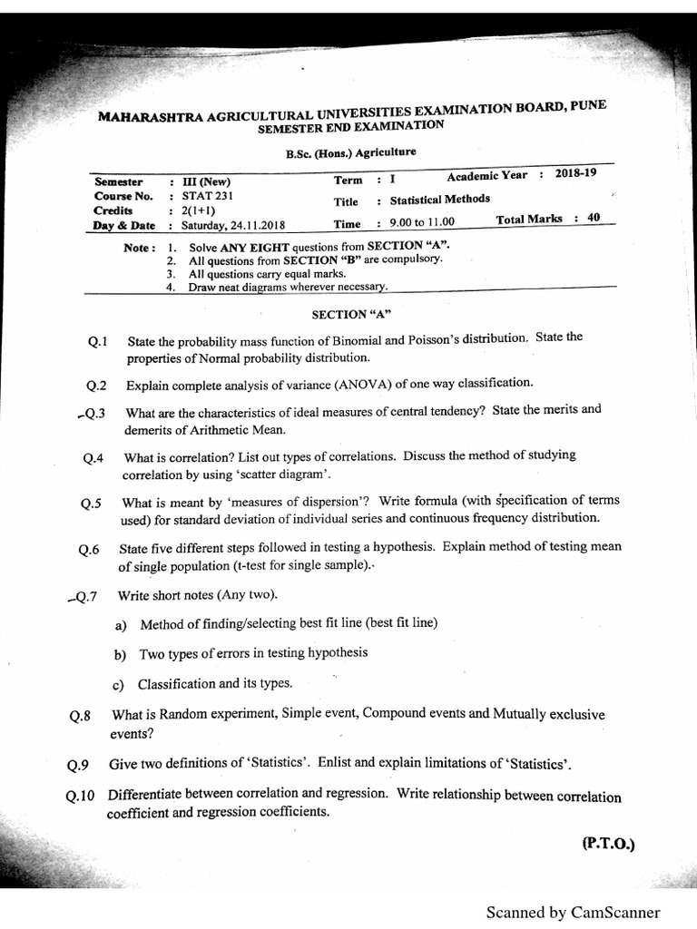 3rd Sem 2018-19 | PDF