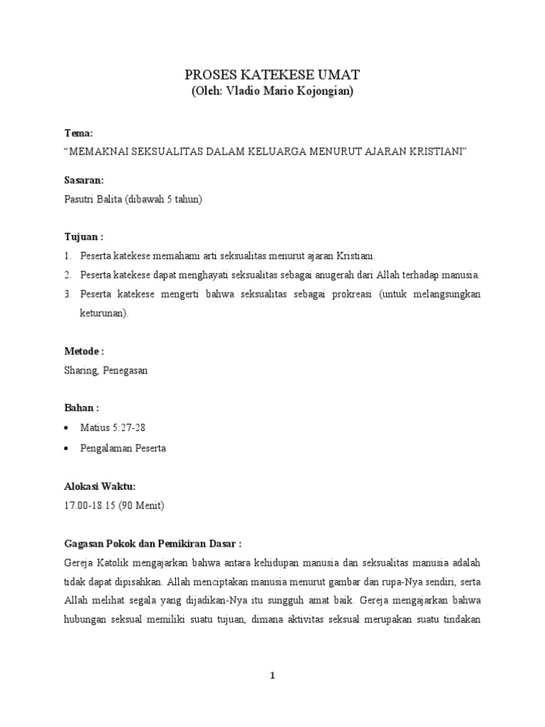 Seksualitas Kristiani untuk Pasutri | PDF