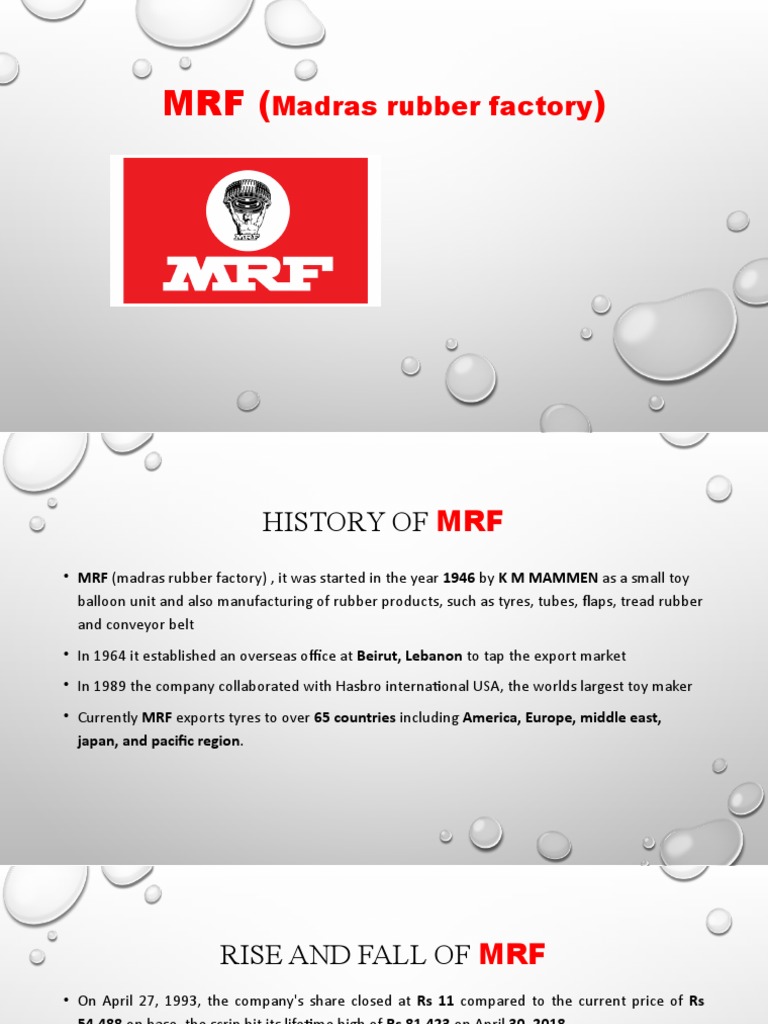 MRF: History and Share Price Trends | PDF
