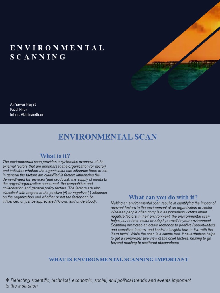 ENVIRONMENTAL SCANNING - PPT Final Report | PDF | Swot Analysis | Economies