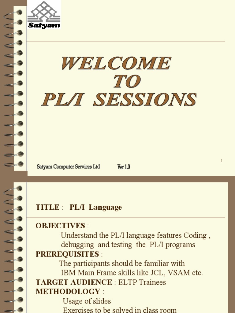 Revised - Intro. To PL1 | Download Free PDF | Subroutine | Parameter ...