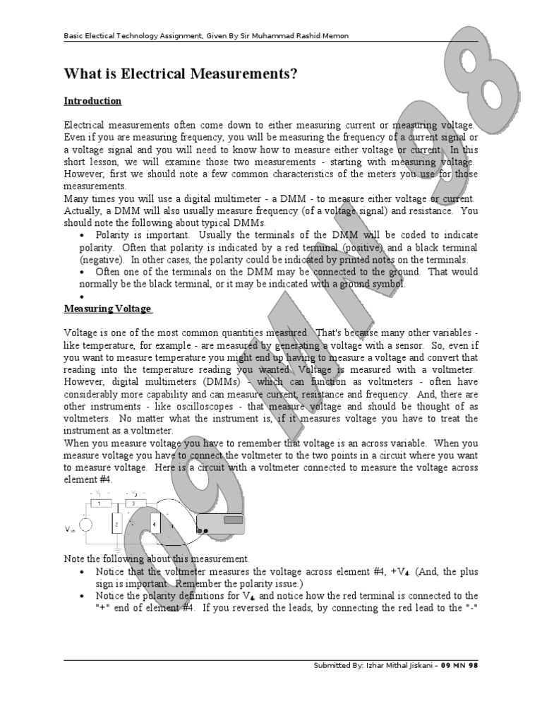 Electrical Measurements Types of Electrical Instruments Different Types ...