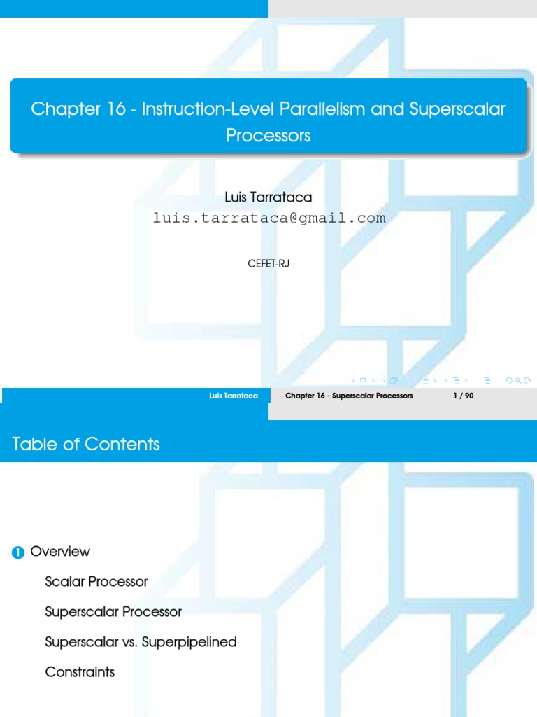 XX Chapter16 InstructionLevelParallelismAndSuperscalarProcessors PDF ...