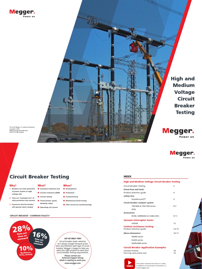 High and Medium Voltage Circuit Breaker Testing | PDF | Capacitor ...