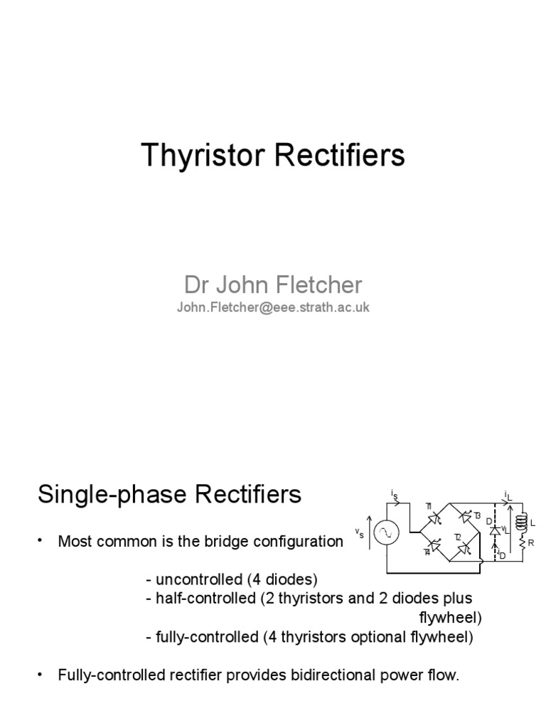 WK 5 Full-Wave Thyristor Rectifiers | PDF | Rectifier | Root Mean Square