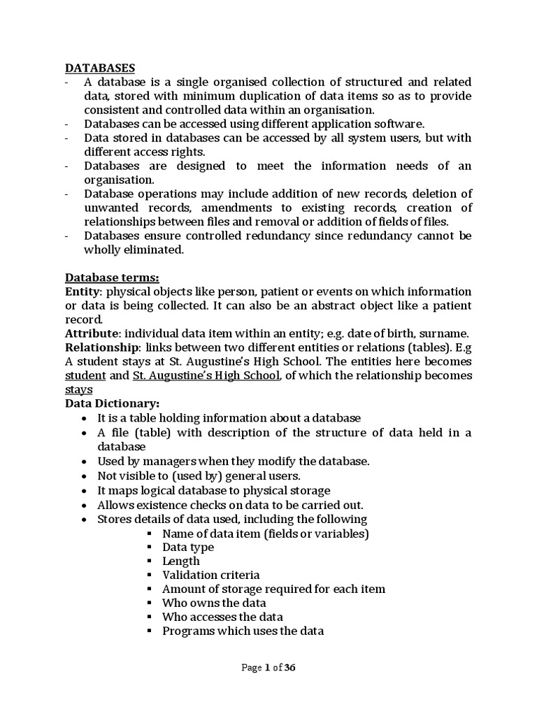 Databases | PDF | Databases | Relational Database