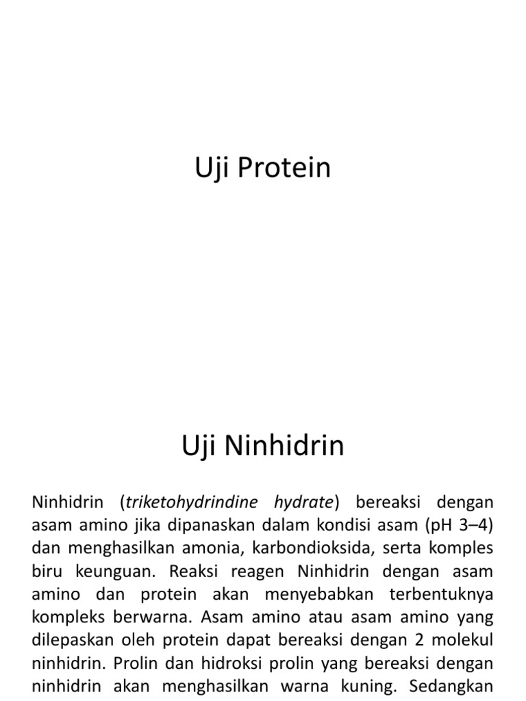 Uji Protein | PDF | Memasak, Makanan, & Anggur | Teknologi & Rekayasa