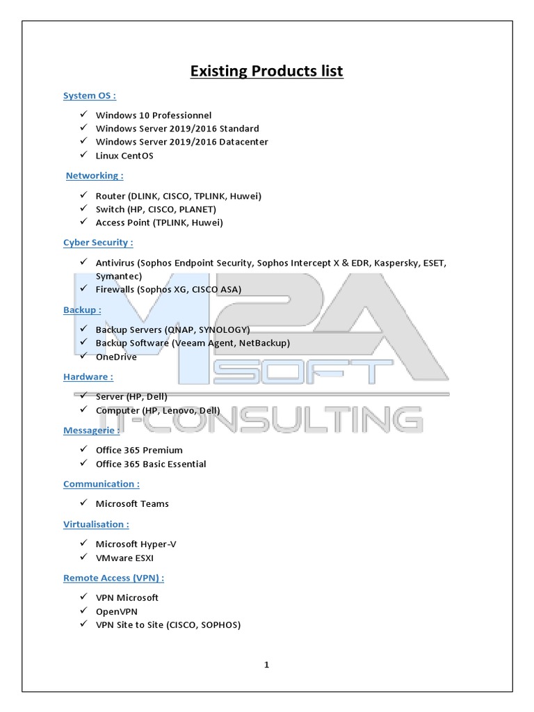 Products List PDF | PDF