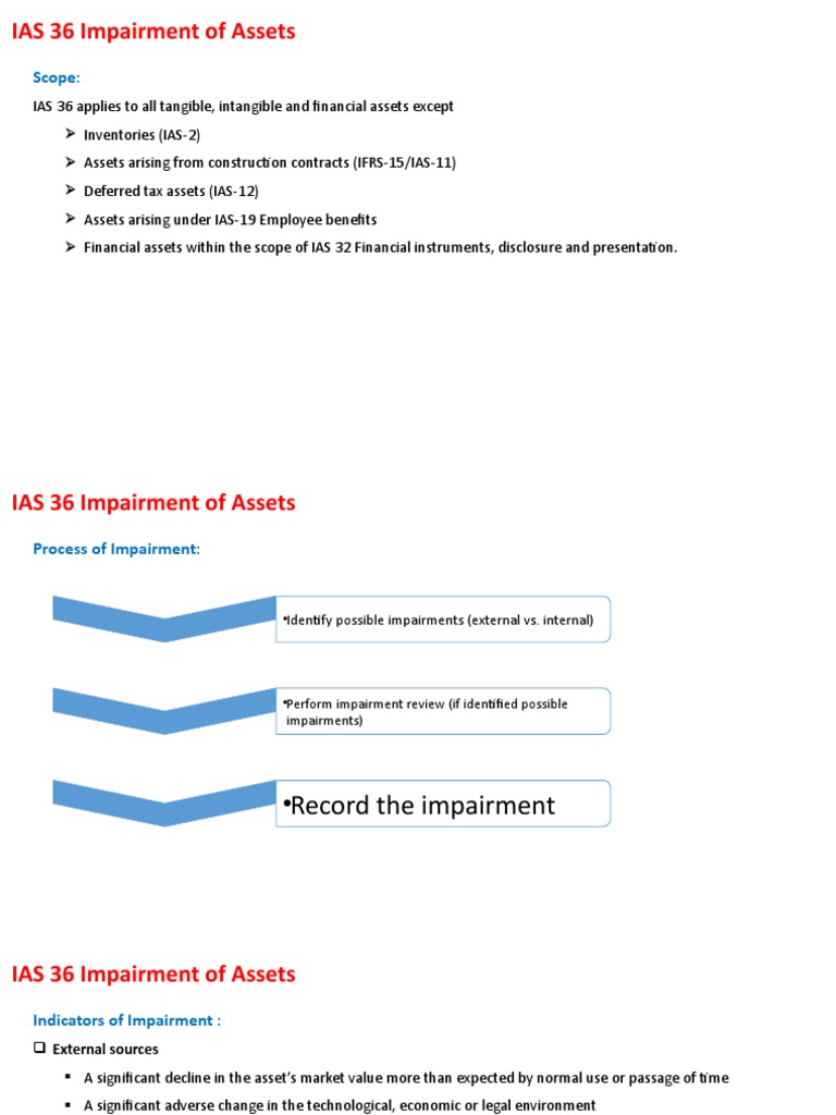 IAS-36 (Impairment of Assets) | PDF | Financial Accounting | Financial ...
