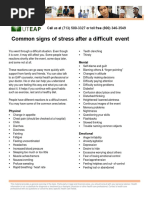 Life Events Checklist for Stressful Experiences | PDF