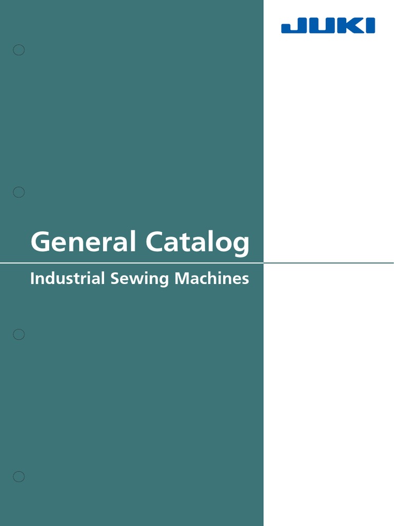 General Catalog: Industrial Sewing Machines | PDF | Sewing Machine | Sewing