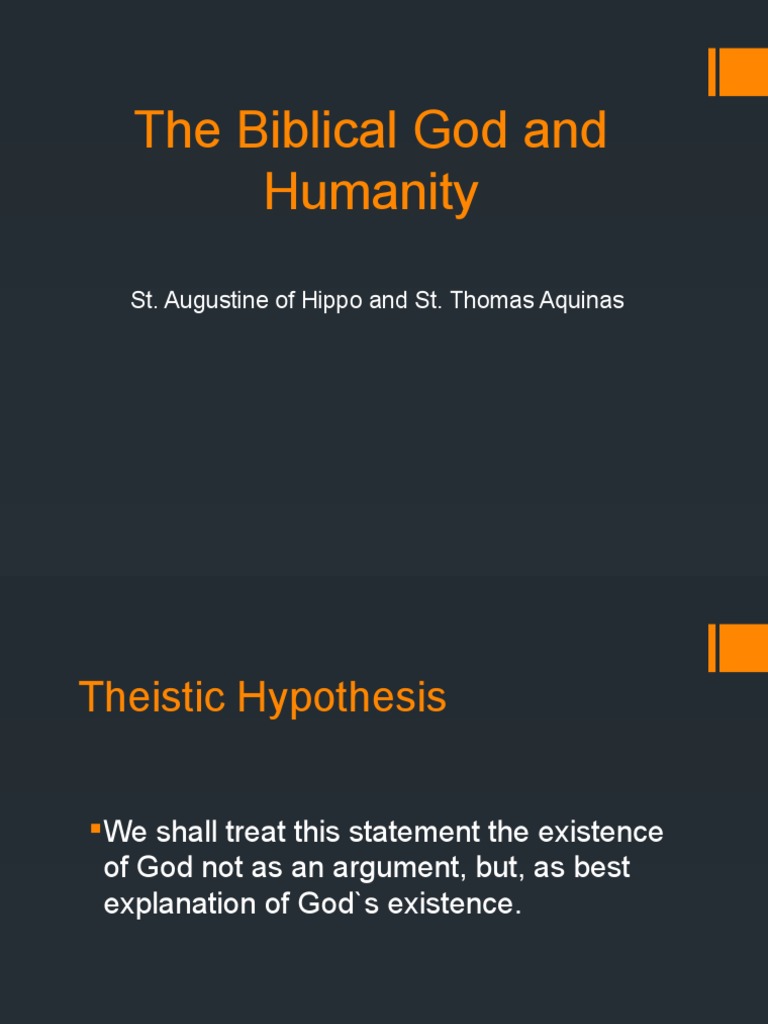 The Biblical God and Humanity | PDF