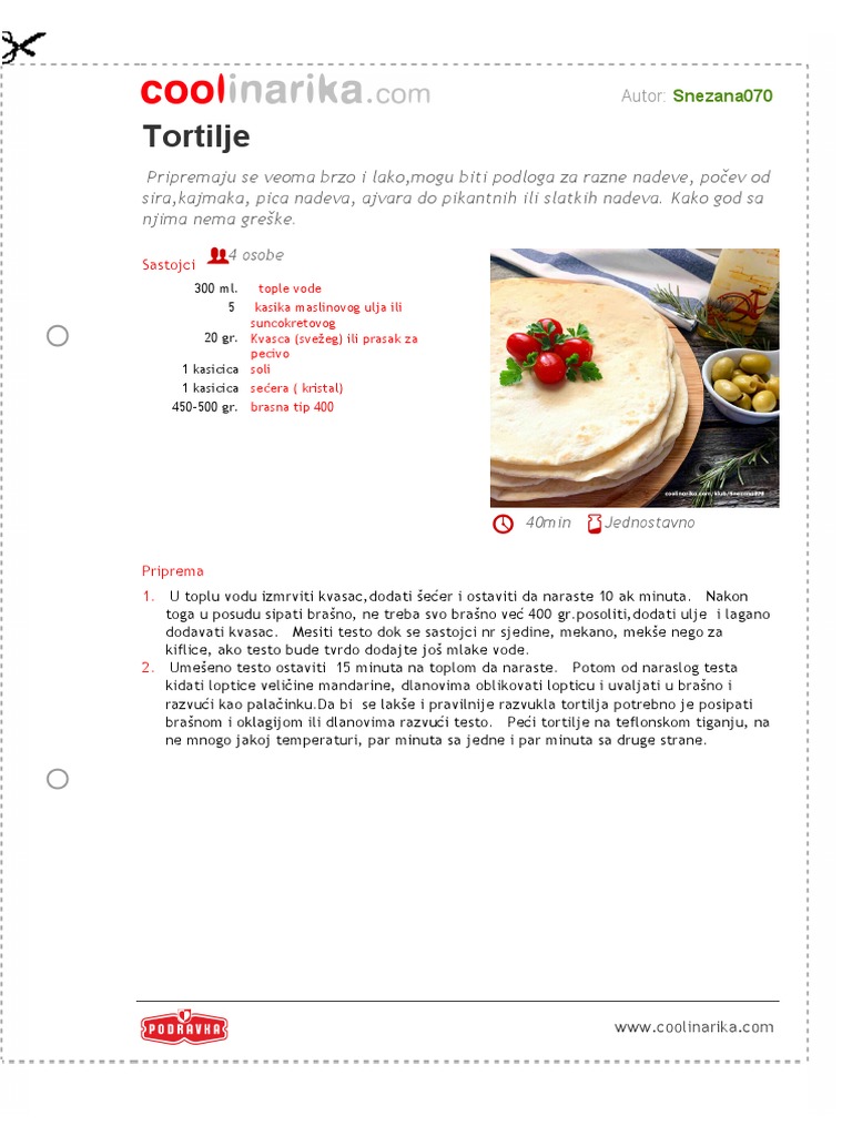 Tortilje | PDF