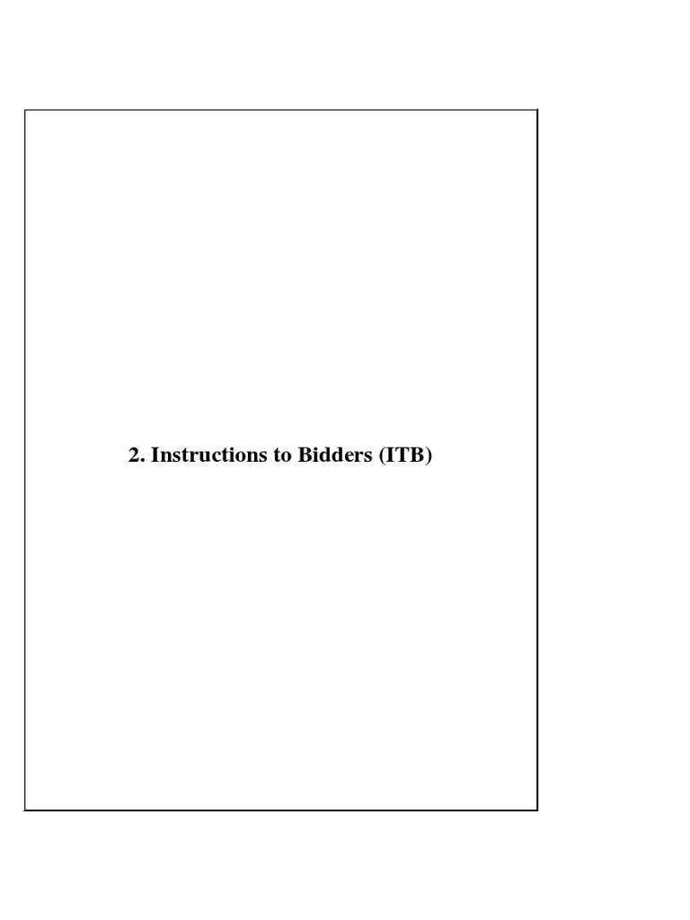 Bidder Instructions and Guidelines | PDF | Envelope | Specification ...
