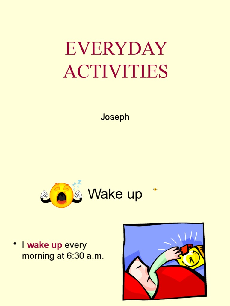 Everyday Activities Demo | PDF