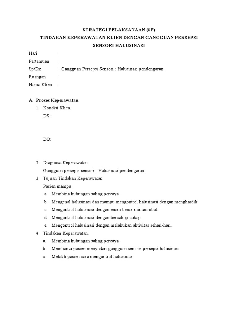 SP 1 Halusinasi | PDF