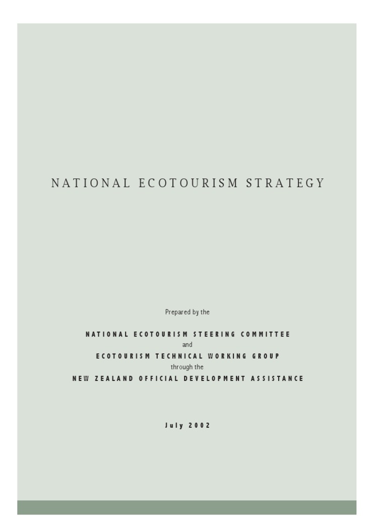 National Eco Tourism Strategy | PDF | Sustainability | Sustainable ...