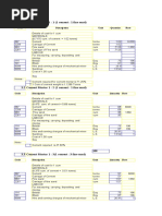 Unit Rate Analysis for Construction Costs | PDF | Mortar (Masonry ...