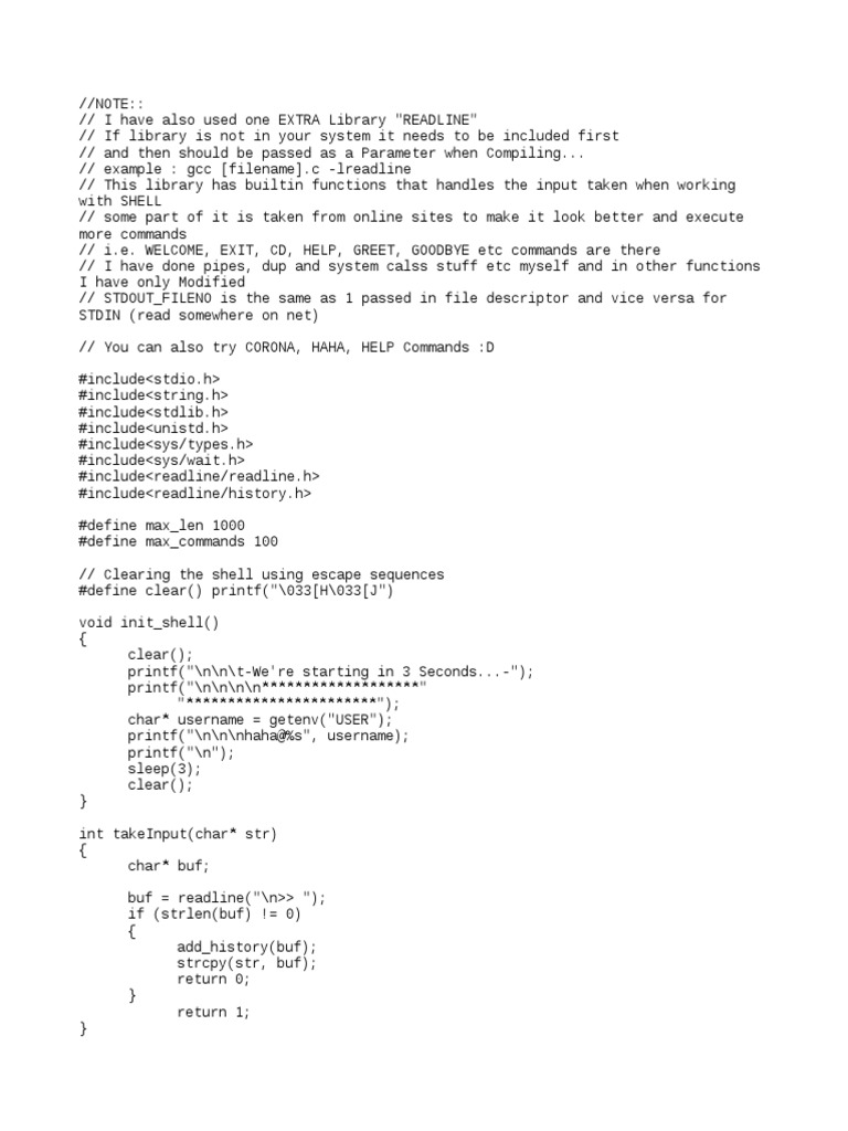 Simple Shell | PDF | Computer Engineering | Computer Architecture