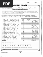 Addition - A2: Math Window Card Name: - Grade Level - Date | PDF