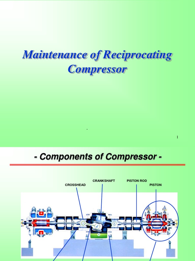 Reciprocating Compressor Maintenance Guide | PDF | Piston | Engine ...
