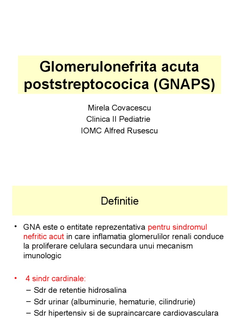 9.glomerulonefrita Acuta Poststreptococica (GNAPS) - SC | PDF