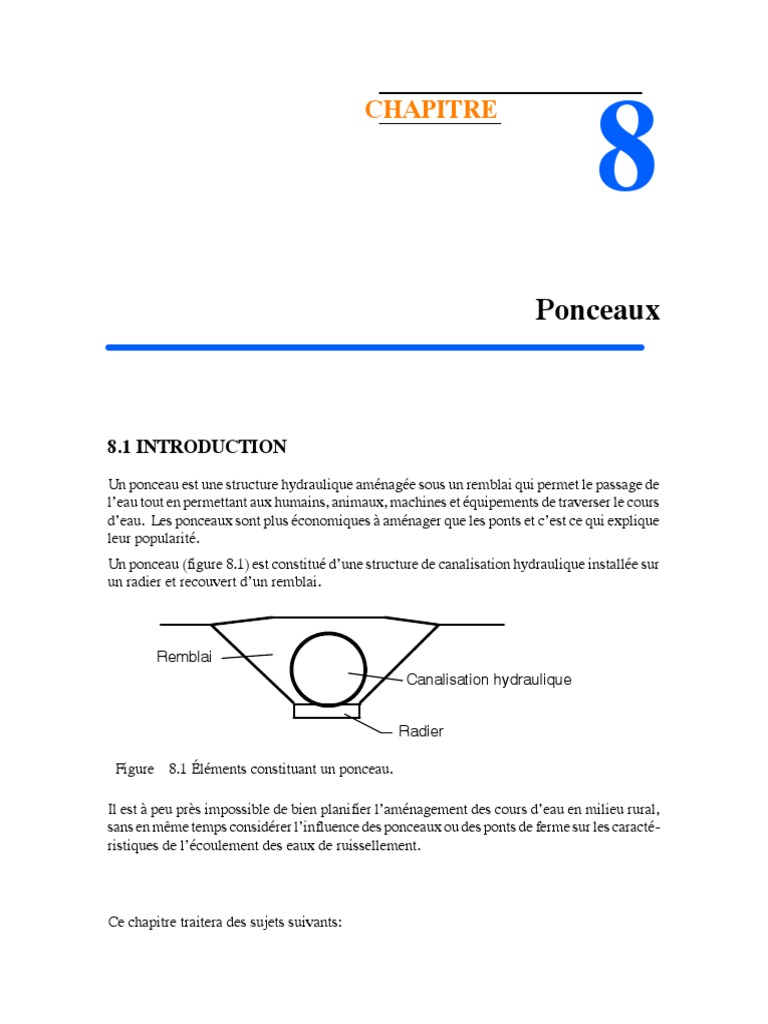 CH 08 Ponceaux | PDF | Pont | Canal