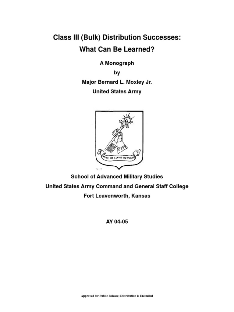 Class III (Bulk) Distribution Successes: What Can Be Learned? | PDF ...