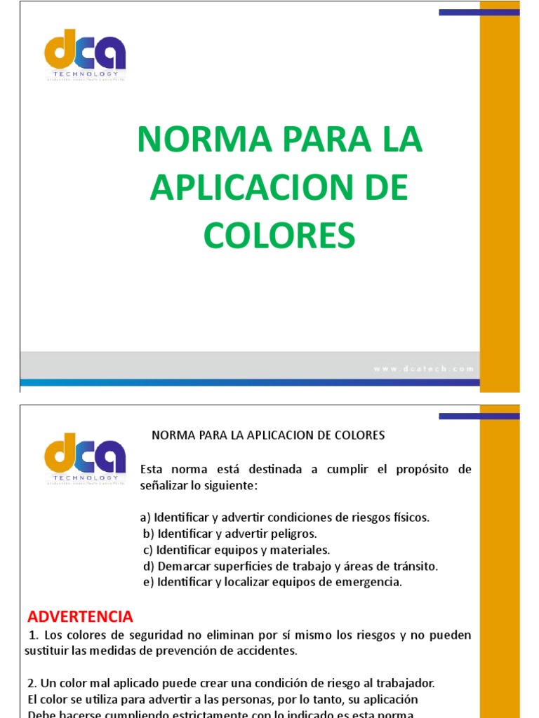 Colores de Seguridad | PDF | Blanco | Color