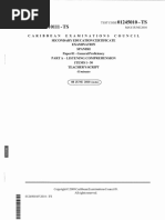 CSEC Spanish Paper 3 Situations | PDF