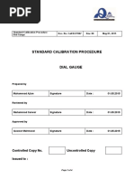 Caliper Calibration Procedure | PDF | Calibration | Metrology