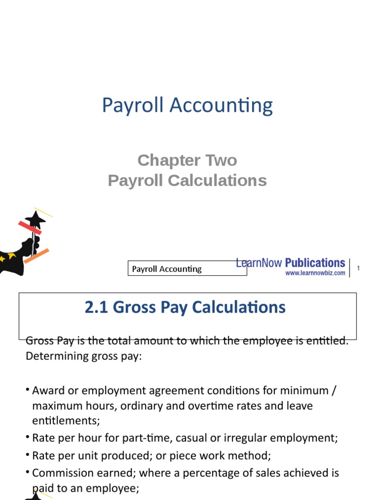 Payroll Accounting: Chapter Two Payroll Calculations | PDF | Payroll ...